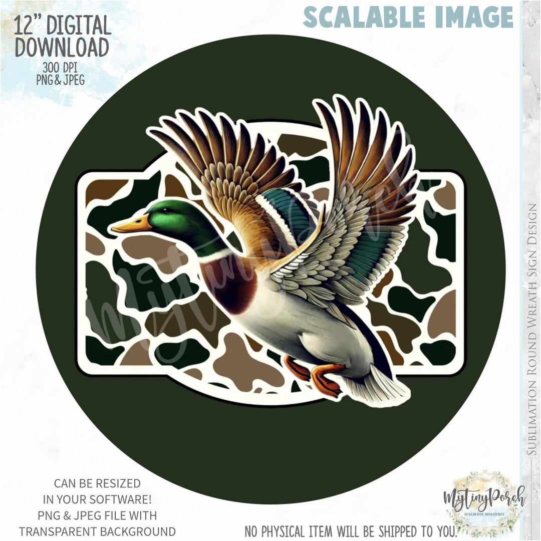 Duck Wreath Sign, Duck Hunting Sign, Country Wreath Sign, Hunting Png ...