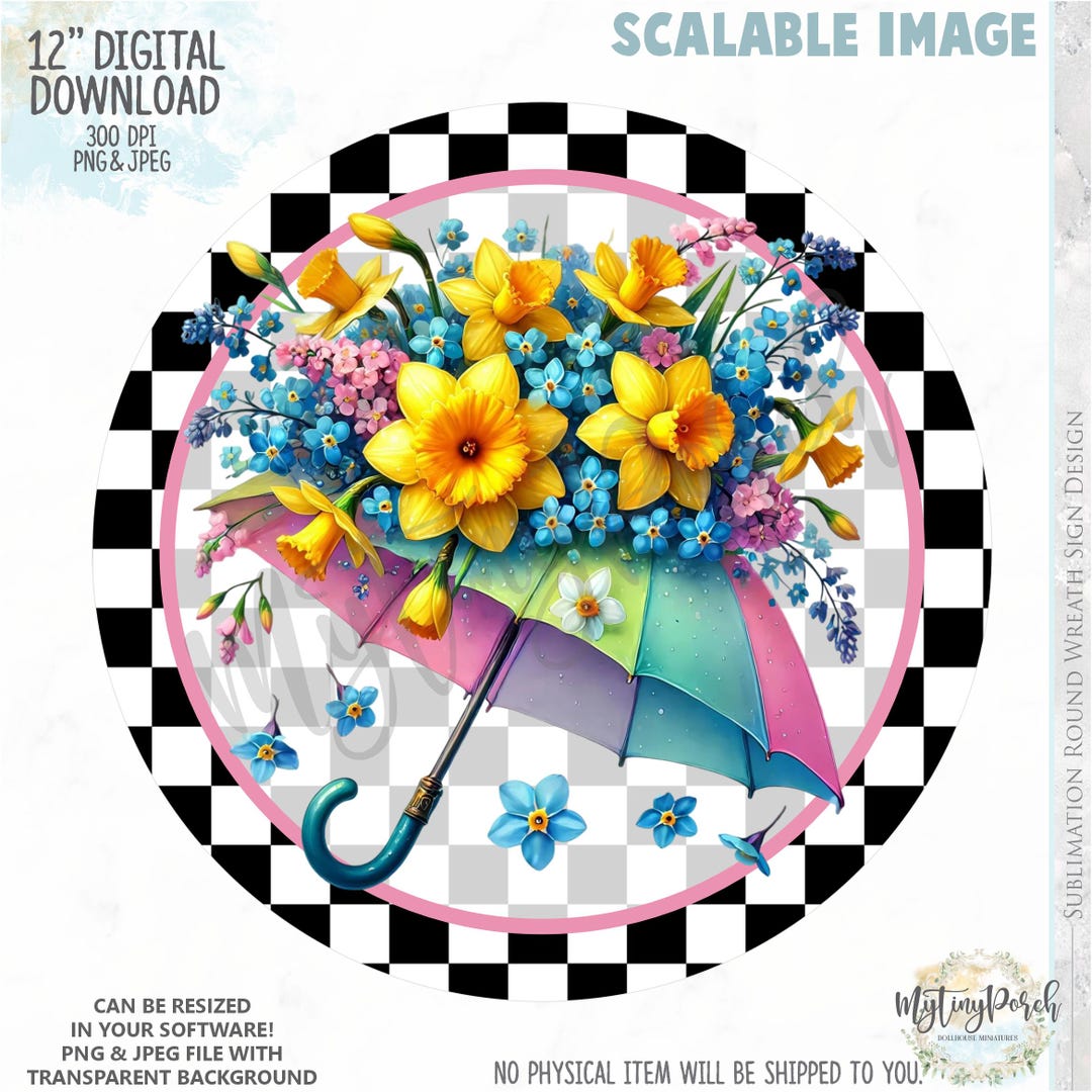 April Flowers May Showers Sign, Spring Sign, Wreath Signs, Instant ...