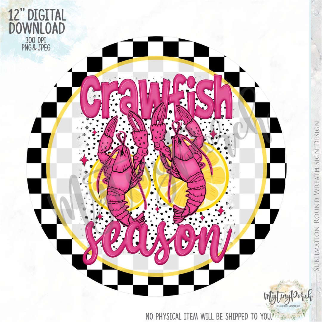 Seafood Boil Sign, Crawfish Wreath Sign, Lobster Sign, Wreath Sign ...