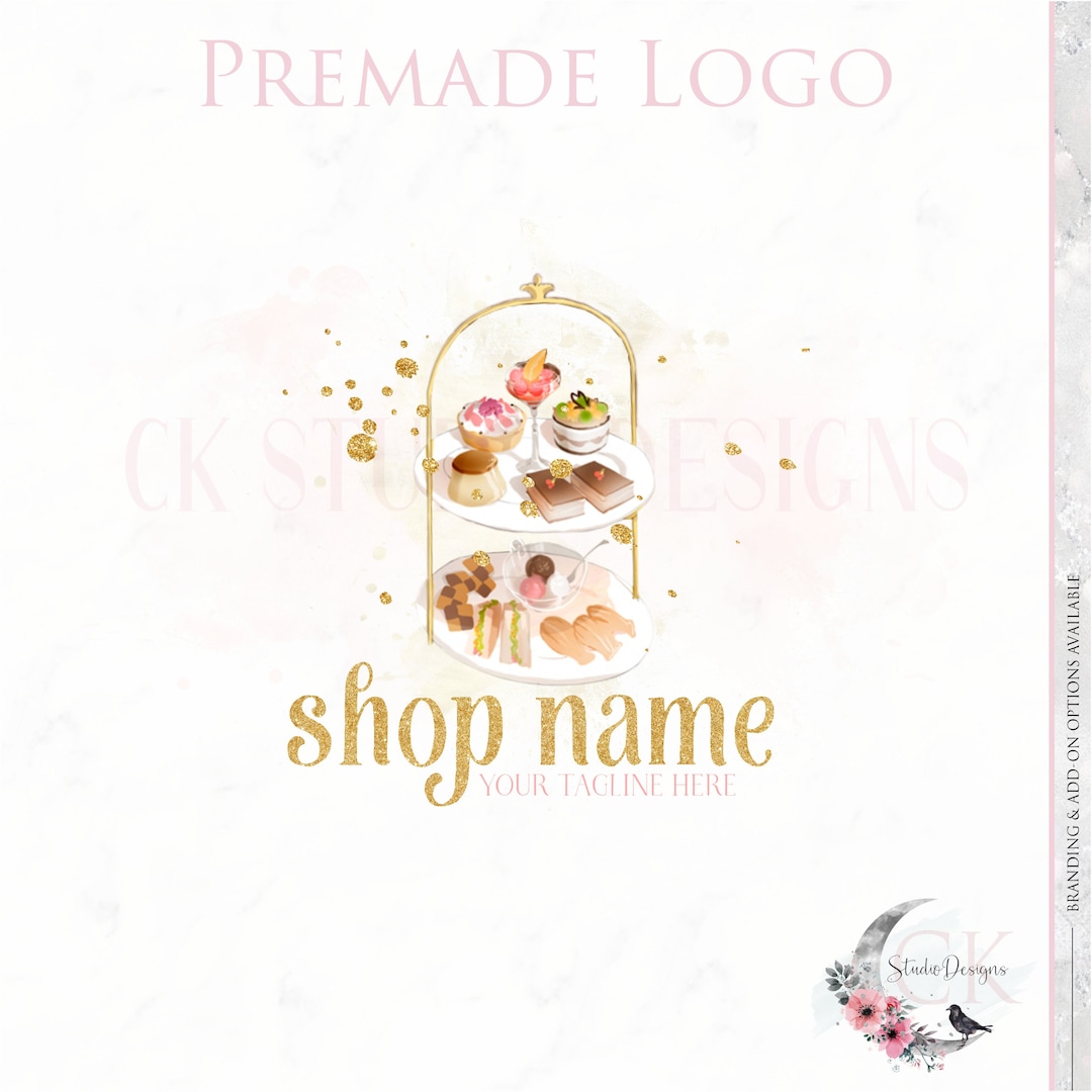 Premade Logo Watermark Bakery Logo Design, Cake Logo Design, Pastry ...