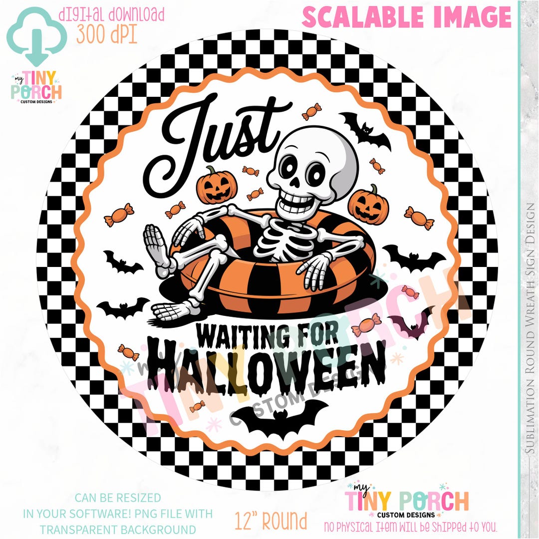 Halloween Wreath Sign PNG: Summerween Design (digital Download) - Etsy
