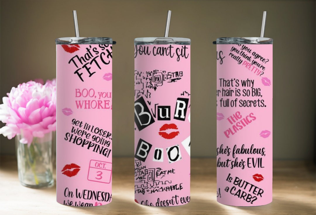 Burn Book Tumbler Mean Girls Tumbler On Wednesday We Wear Pink
