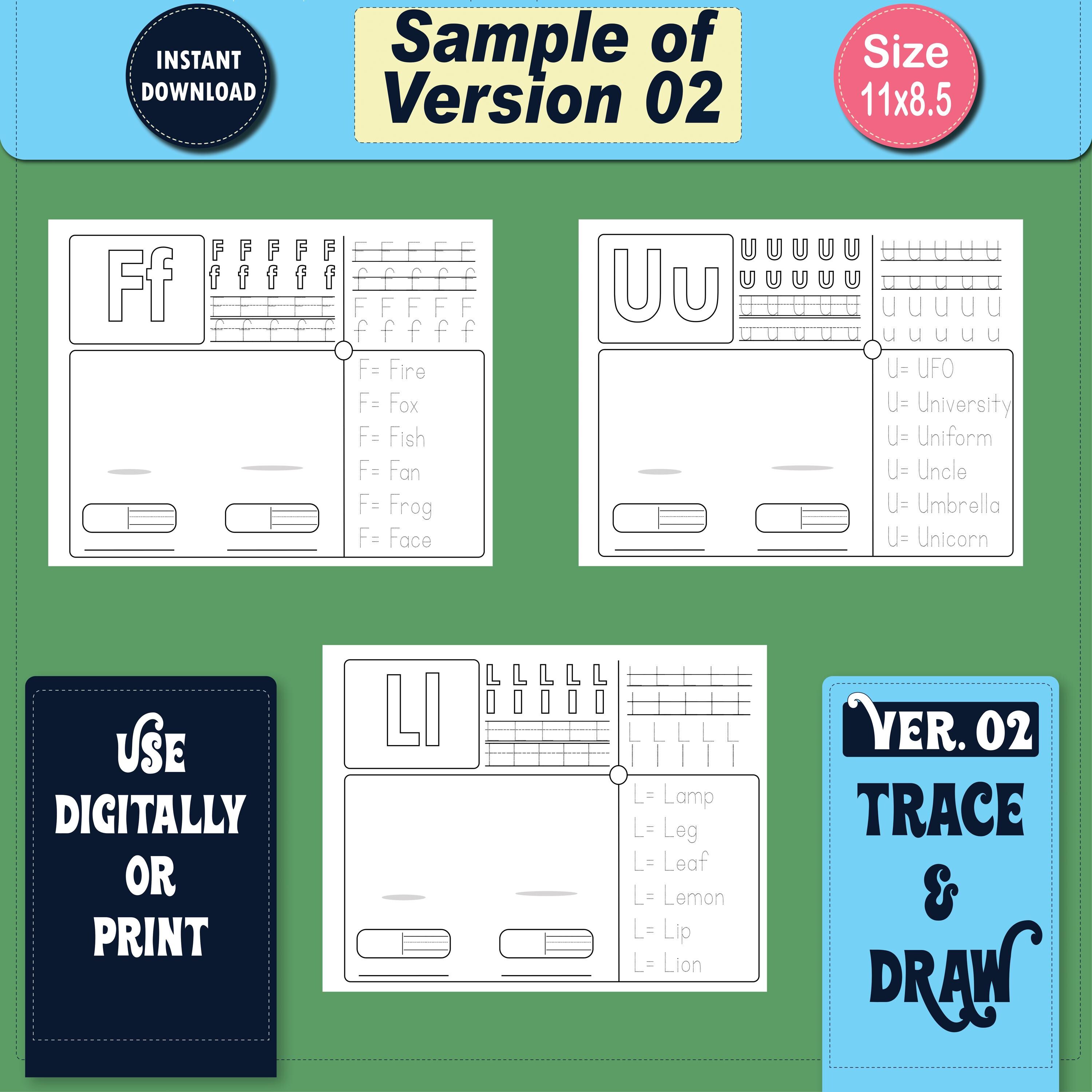 Digital ABC Coloring Adventure - Cute & Easy Baby Activity Download - Etsy