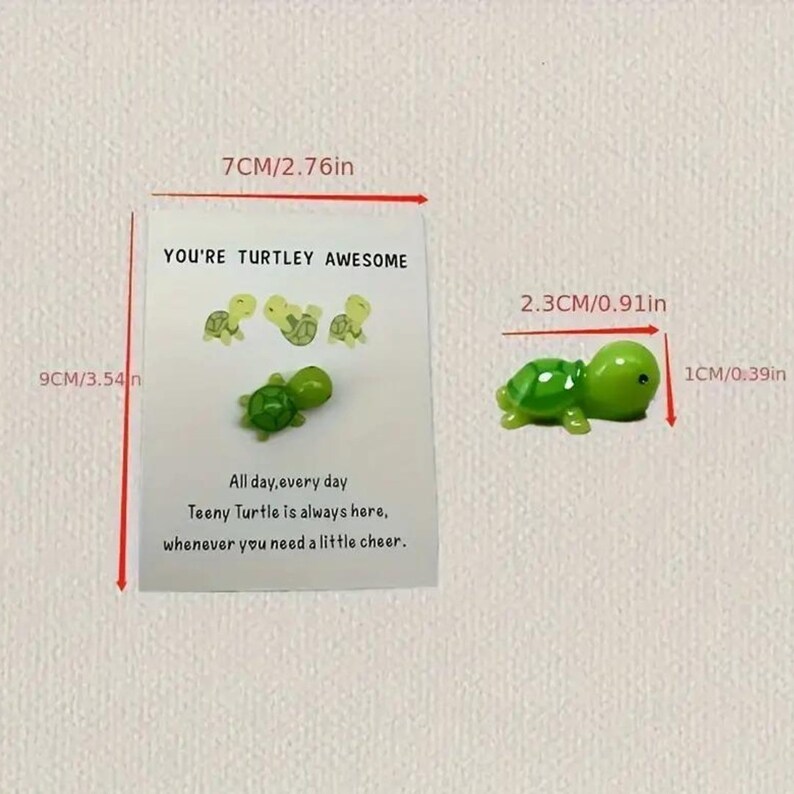 You Are Turtley Awesome, Pocket Turtle Hug, Mini Resin Turtle ...