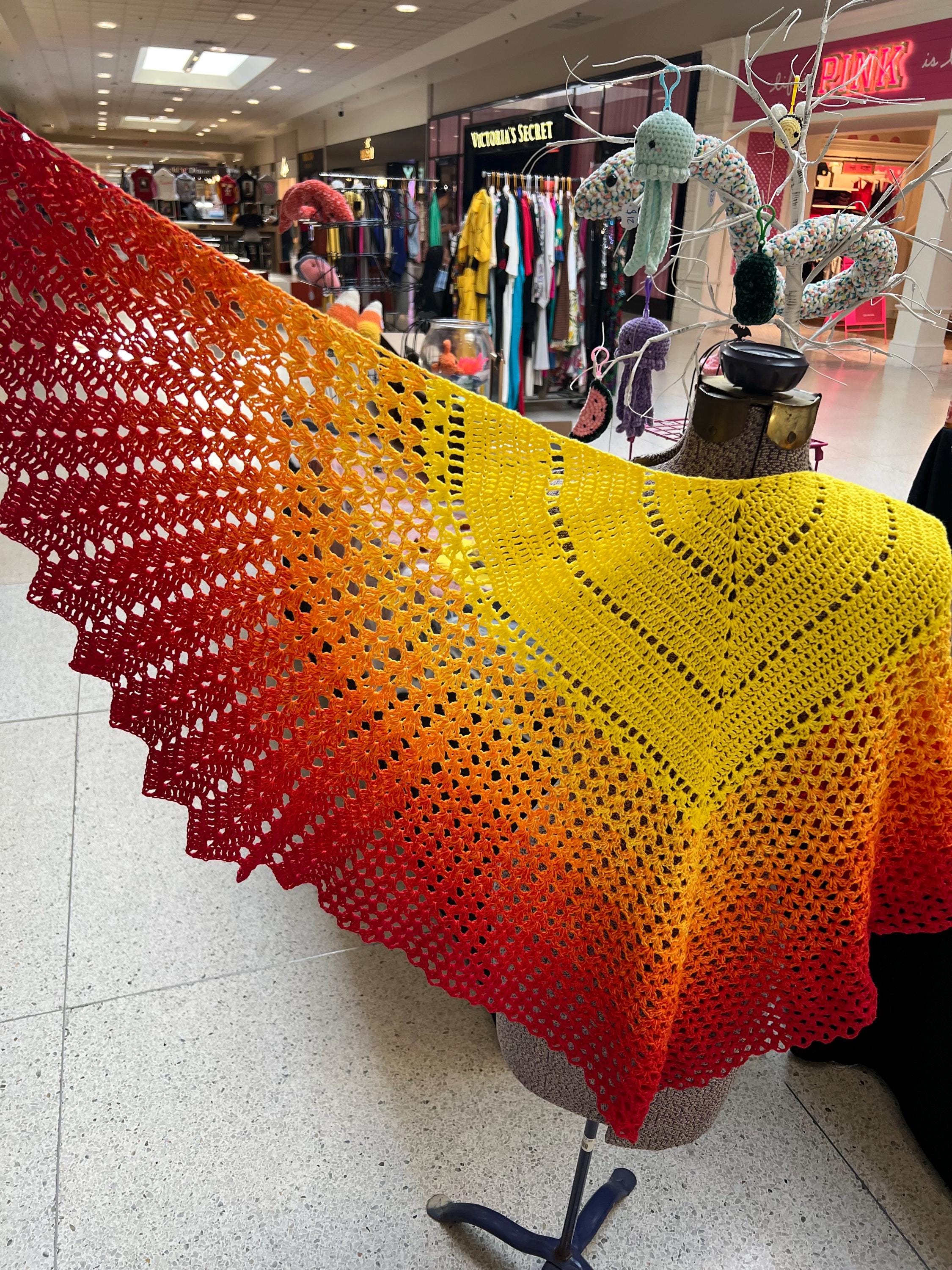 Blazing Phoenix Shawl - Etsy