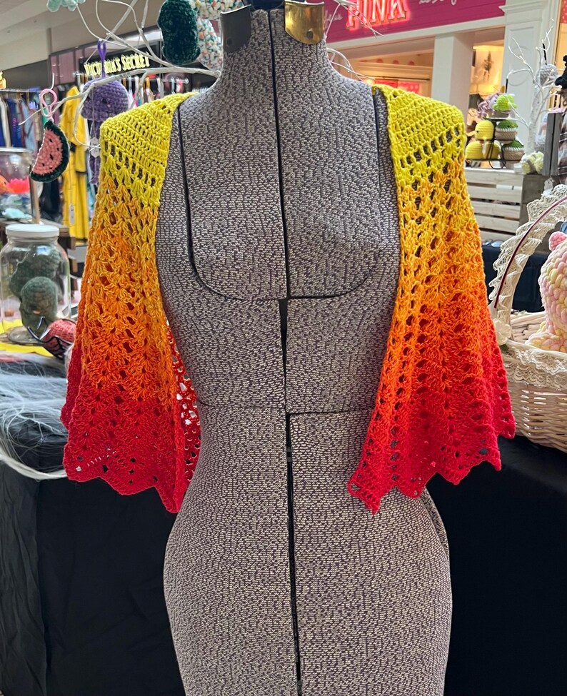 Blazing Phoenix Shawl - Etsy
