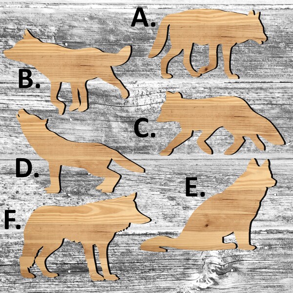Wood Cutouts Wolf - Etsy