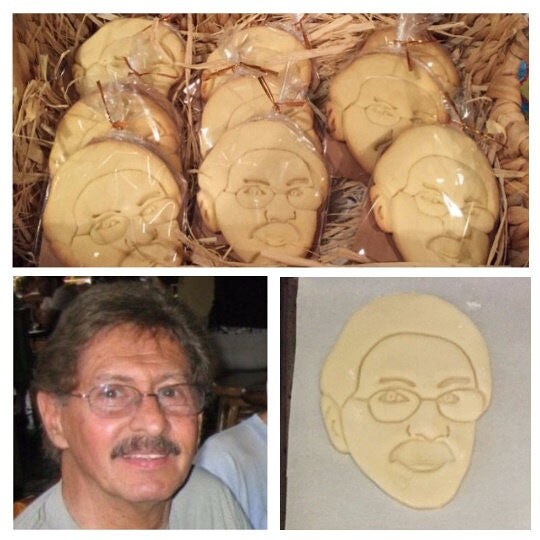 Custom Personalized Portrait Cookie Cutter Face Birthday Wedding ...