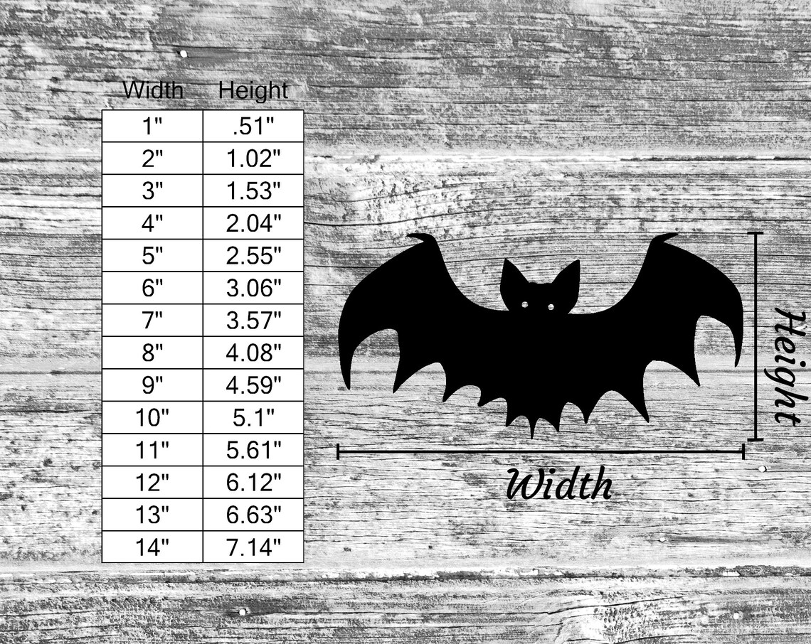 Unfinished Bat or Painted Wood Cutouts Set Wooden Bats Bat Ornament Bat ...