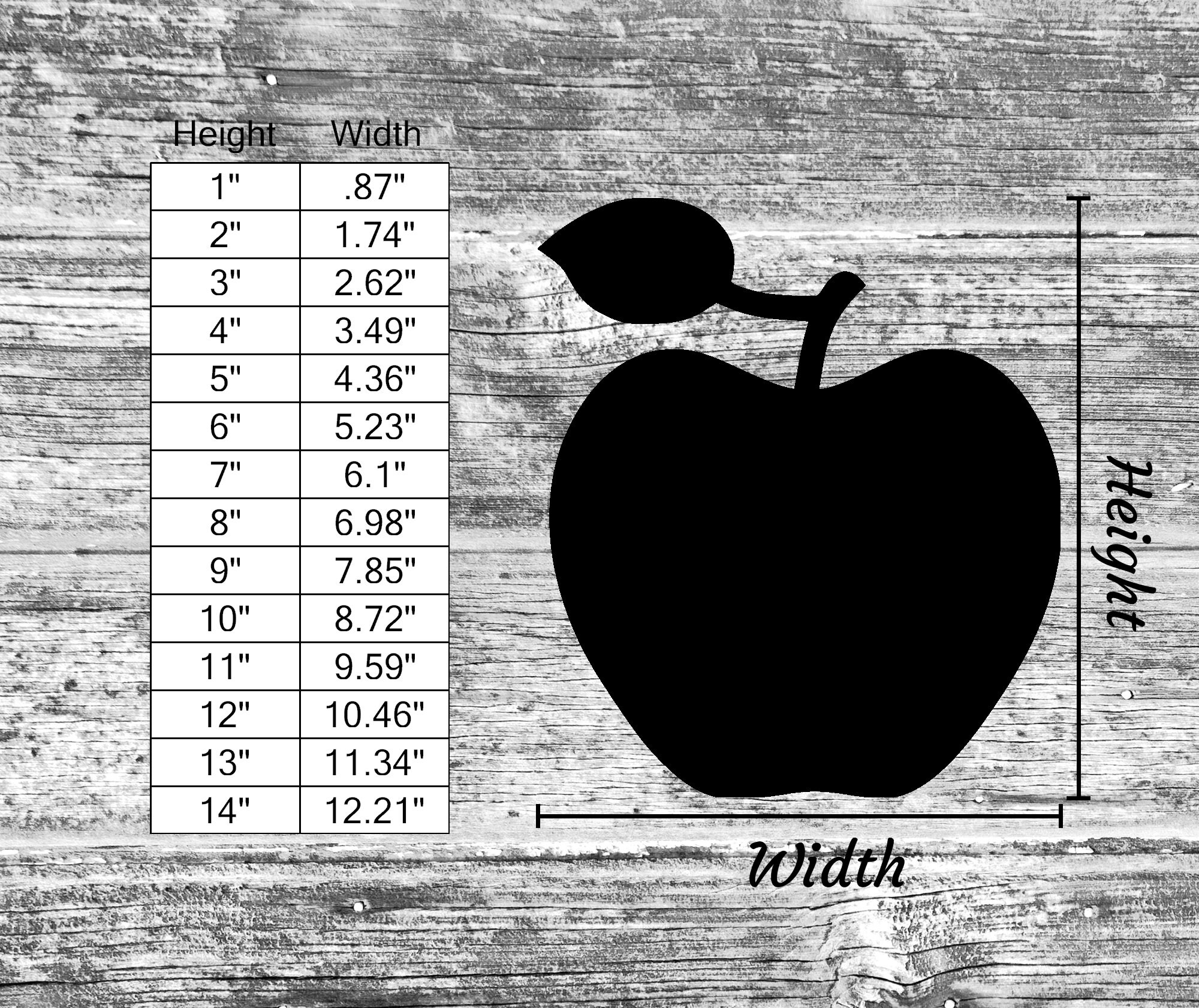 Unfinished Apple or Painted Wood Cutouts Wooden Apple Ornament Apple ...