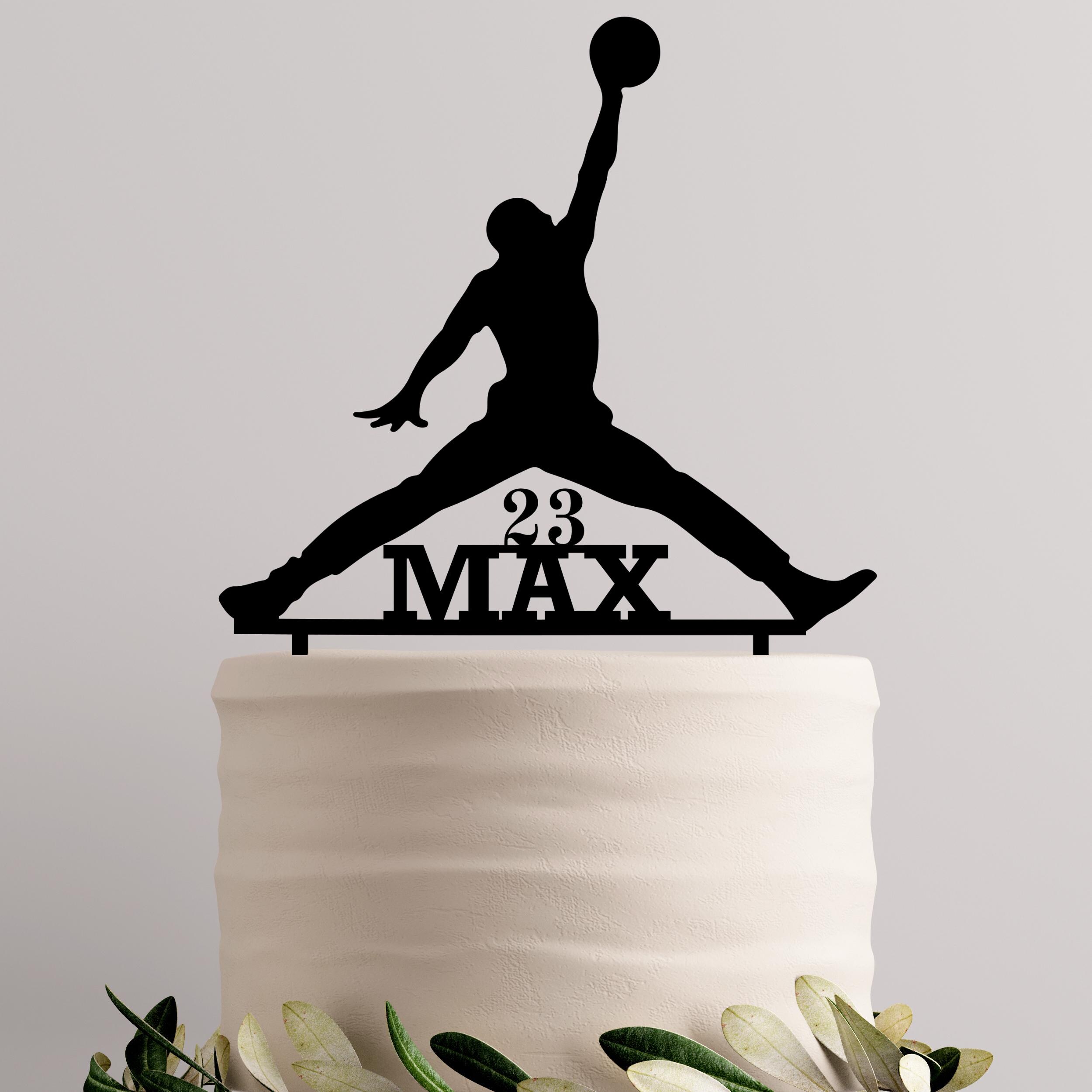 Basketball Cake Topper, Basket Ball Topper, Custom Topper, Personalized ...