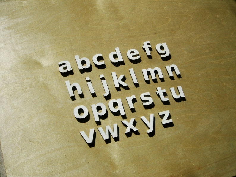 Painted Wooden Lowercase Letters or Unfinished Custom Wood - Etsy