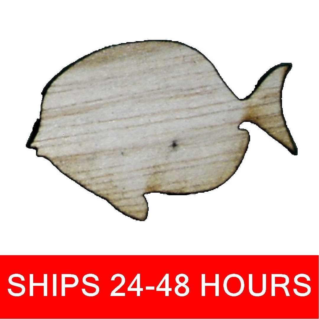 Unfinished Fish or Painted Wood Cutouts, Wooden Fishes, Fish Ornament ...