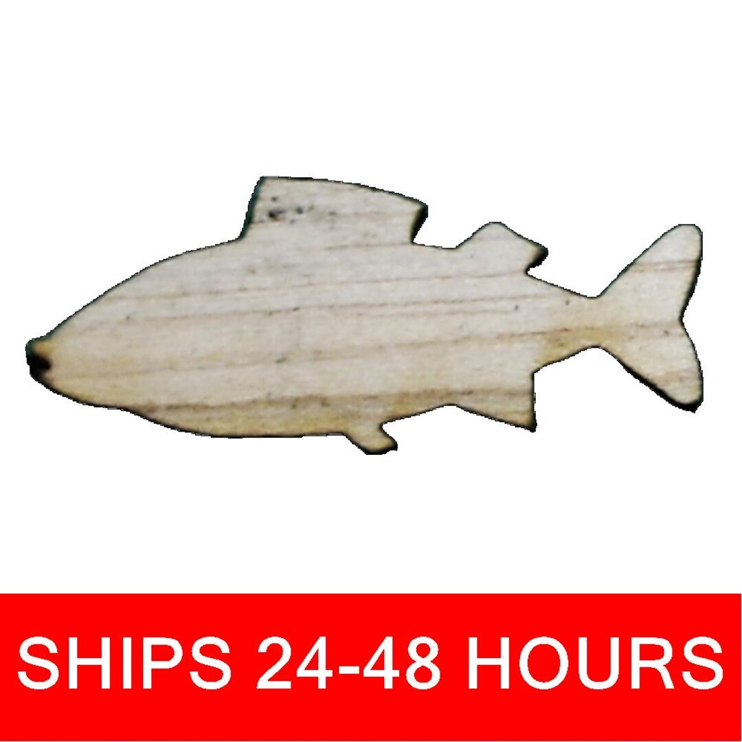Unfinished Fish or Painted Wood Cutouts, Wooden Fishes, Fish Ornament ...