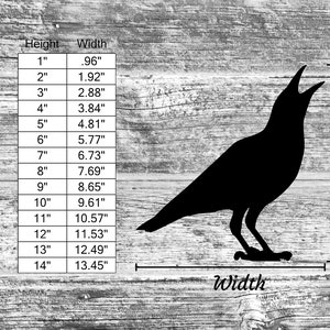 Unfinished Crow or Painted Wood Cutouts Set Wooden Raven Crow Ornament ...