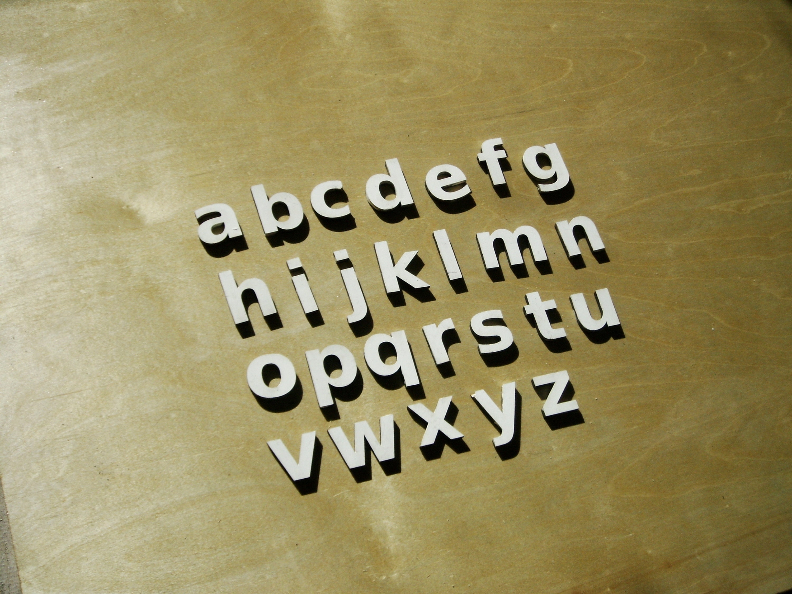 Painted Wooden Lowercase Letters or Unfinished Custom Wood Cutouts ...