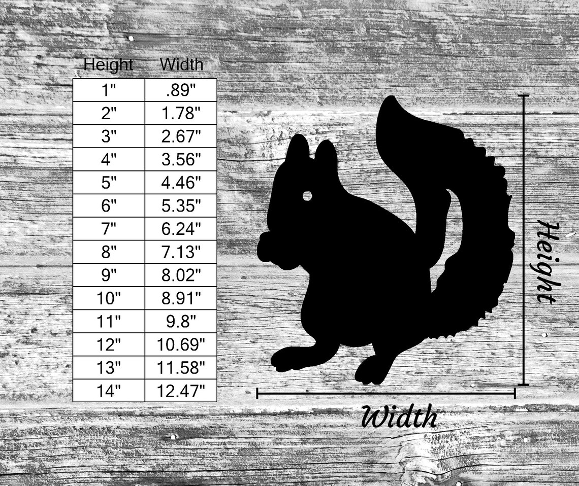 Unfinished Squirrels or Painted Wood Cutouts Set Wooden Squirrels ...
