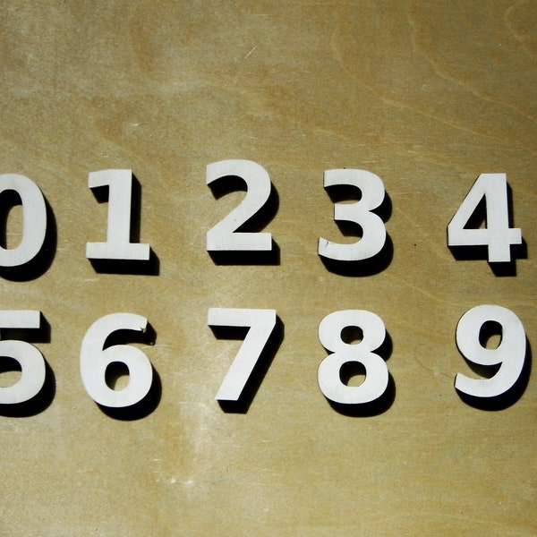 Wooden Numbers - Etsy