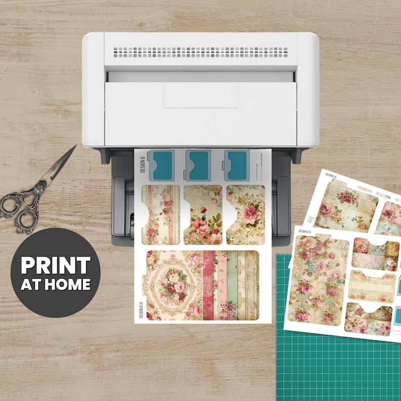 Rose Parlour Mini Folder Pockets: Printable Junk Journal Ephemera ...