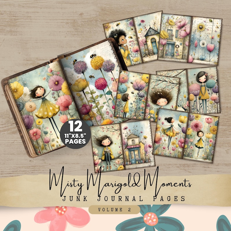 Junk Journal Young Girl - Etsy