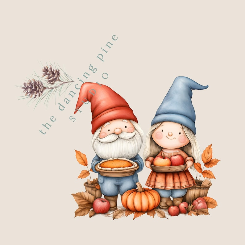 Digital Download | Fall Clip Art | Autumn Gnome | Planner Clipart ...