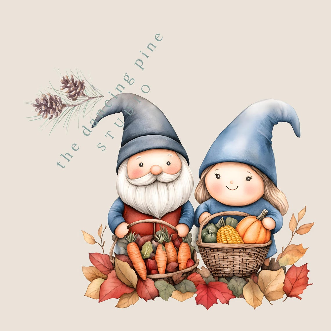 Digital Download | Fall Clip Art | Autumn Gnome | Planner Clipart ...