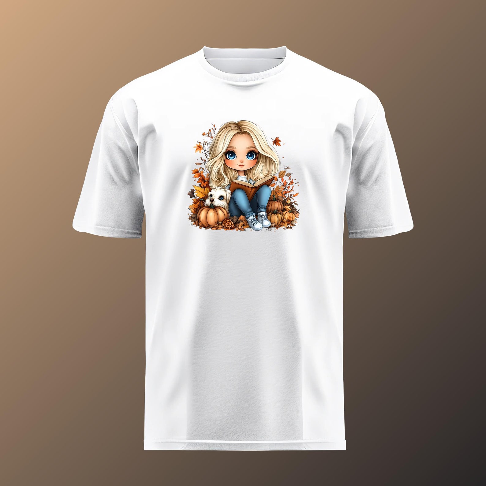 Chibi Fall Friends Clipart PNG - Etsy