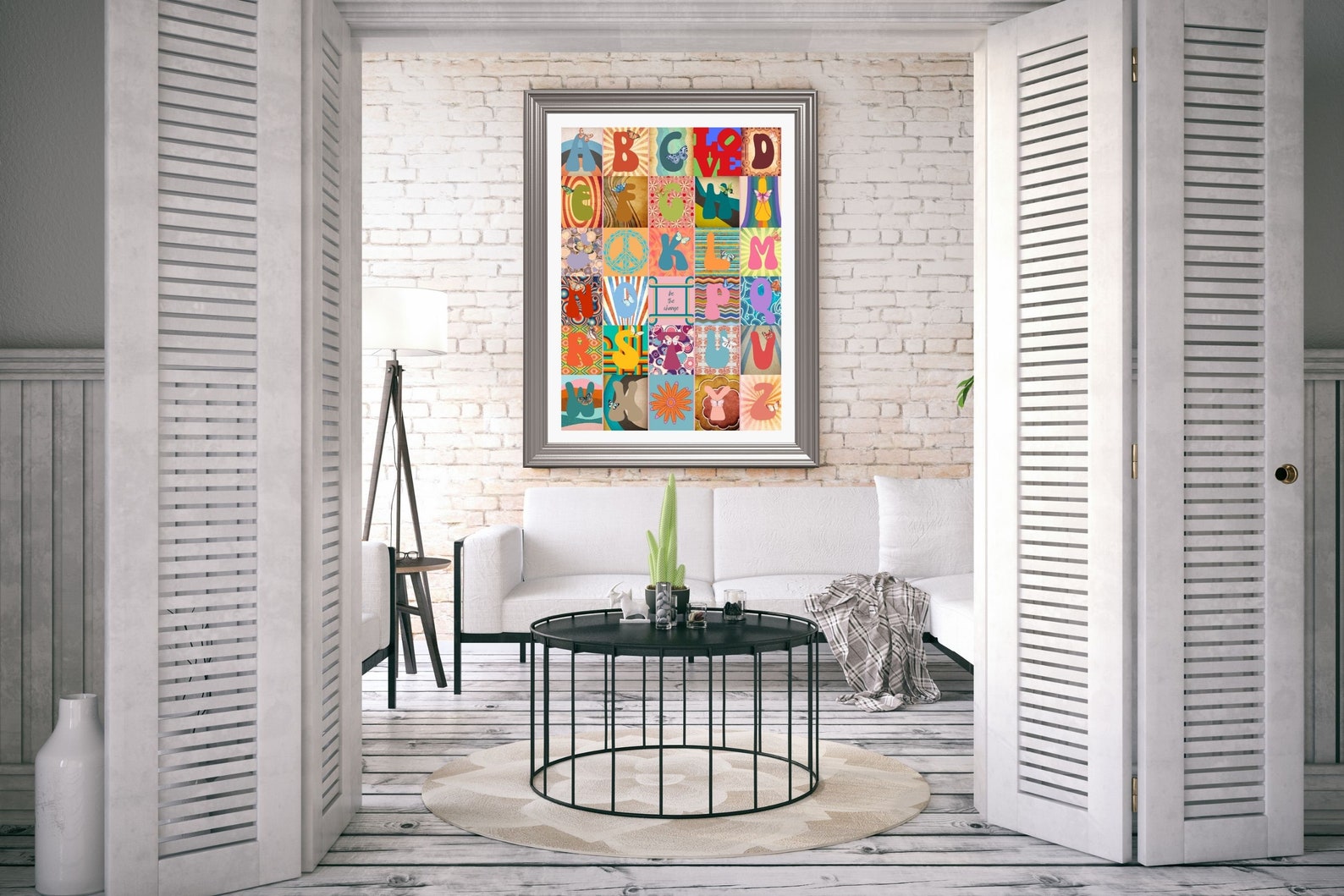 Hippie Boho Butterfly Alphabet Poster Butterfly Wall Art KIDS Playroom ...