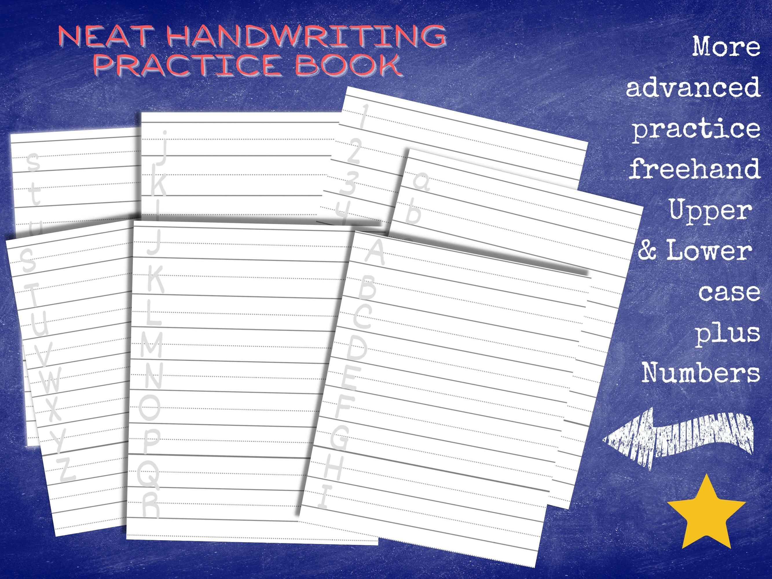 Printable Neat Handwriting Practice Sheets Practice Writing Digital ...
