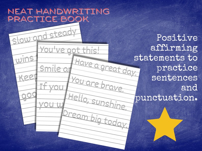 Printable Neat Handwriting Practice Sheets Practice Writing Digital ...