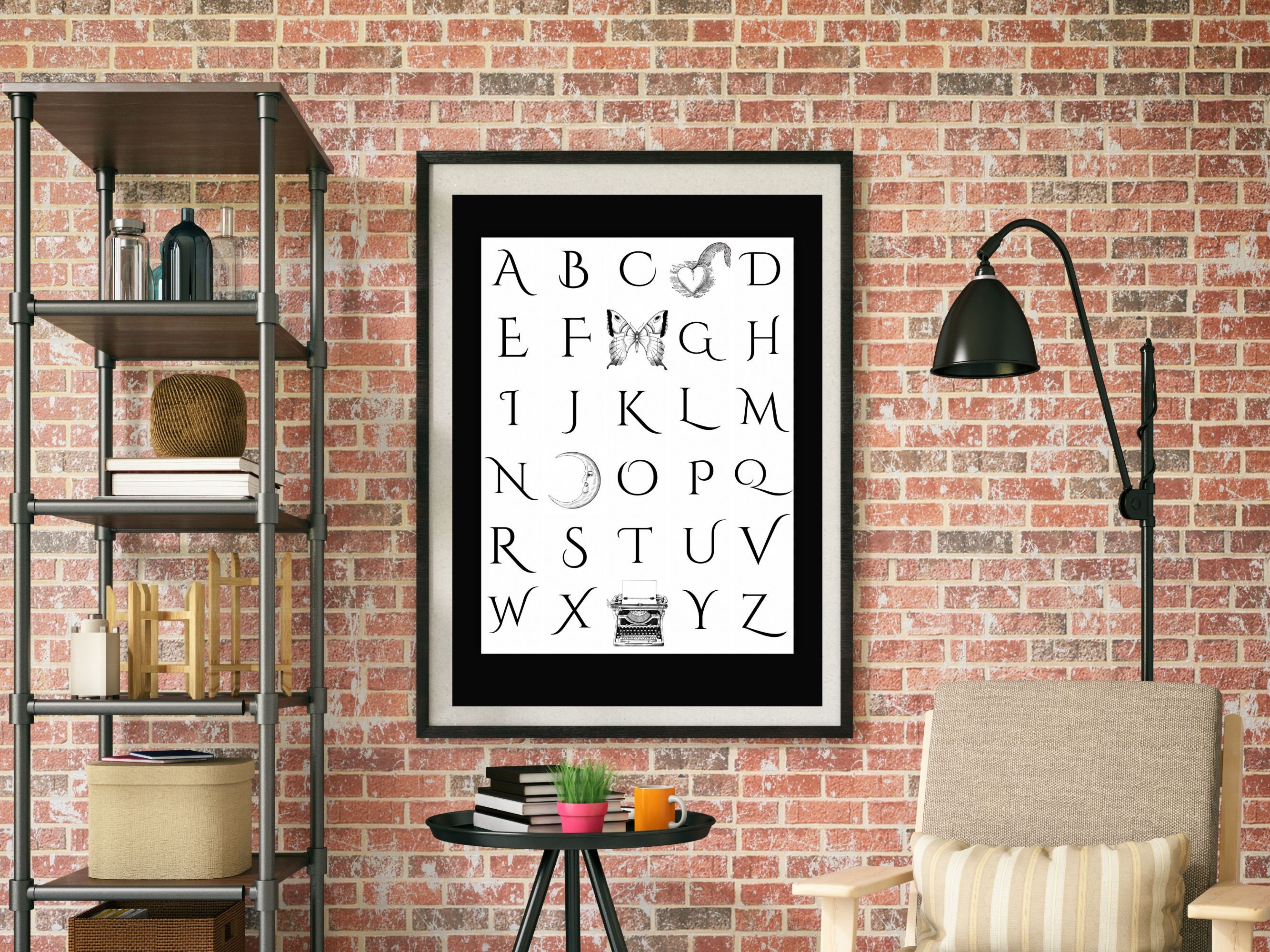 Printable Lettering Typography Gallery Wall Art Images Black - Etsy
