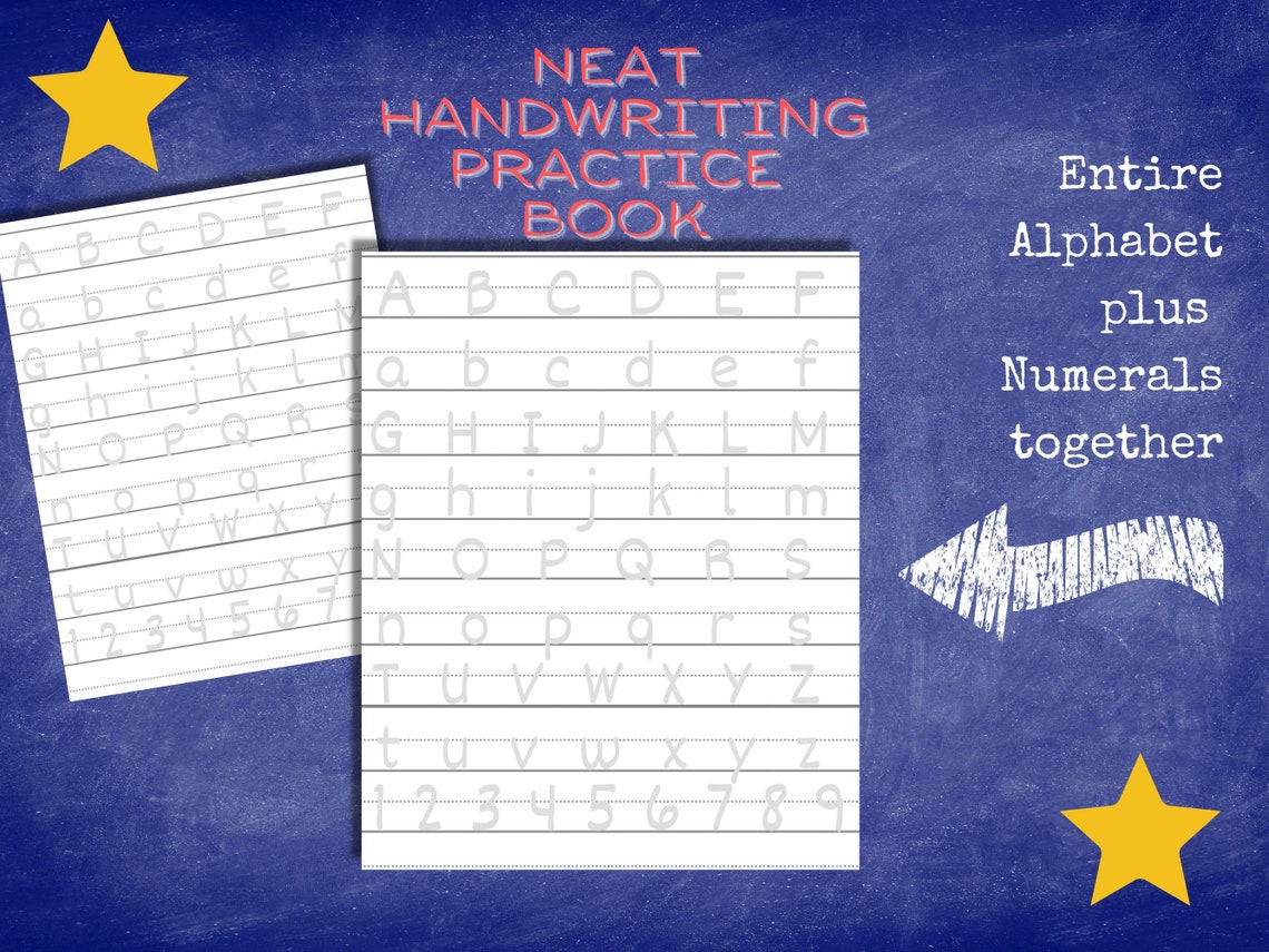 Printable Neat Handwriting Practice Sheets | Practice Writing Digital ...