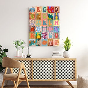 Hippie Boho Butterfly Alphabet Poster Butterfly Wall Art KIDS Playroom ...