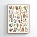 Butterfly Alphabet Poster Butterfly Wall Art Kids Playroom Art ...