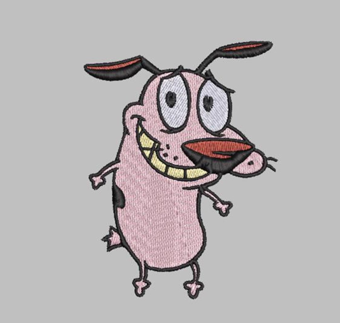 Courage the Cowardly Dog Digital Embroidery File - Etsy