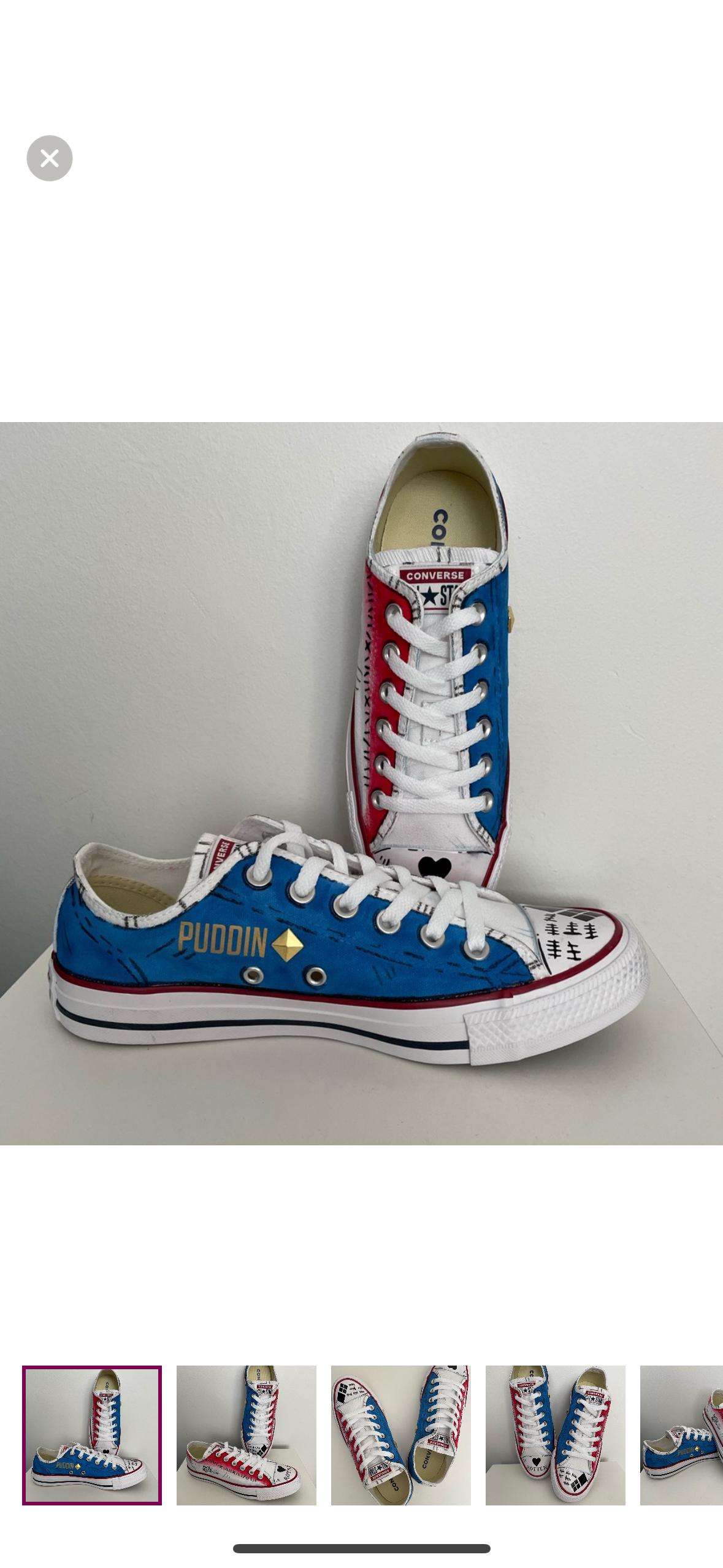 Custom Hand Painted Cel Shaded Cosplay Converse All Star Shoes - Etsy