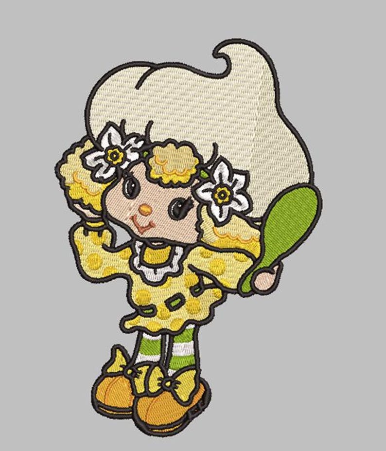 Lemon Girl Gen X Cartoon Digital Embroidery File - Etsy
