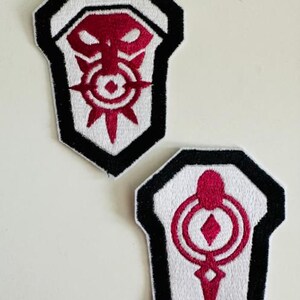 Vi Arcane Cosplay Violet Jacket Shoulder Patches Pair Digital ...
