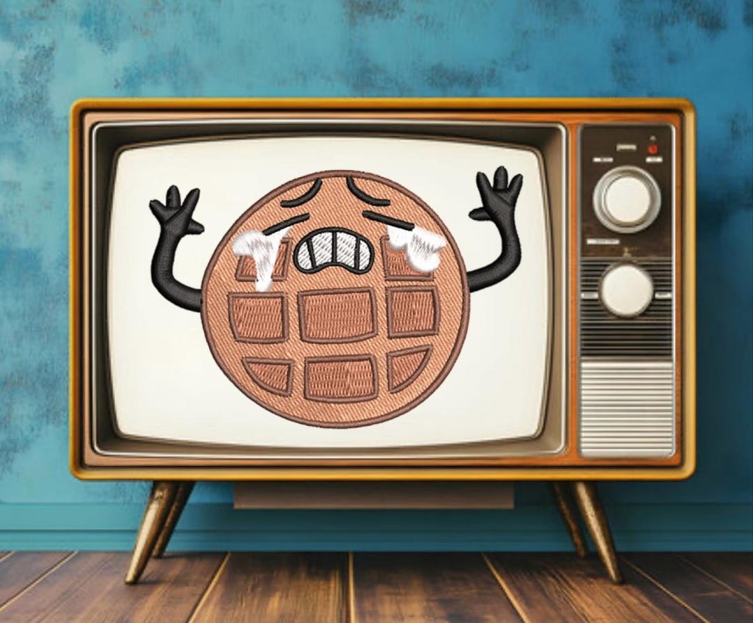 Sad Breakfast Crying Waffle Applique’ Patch - Etsy