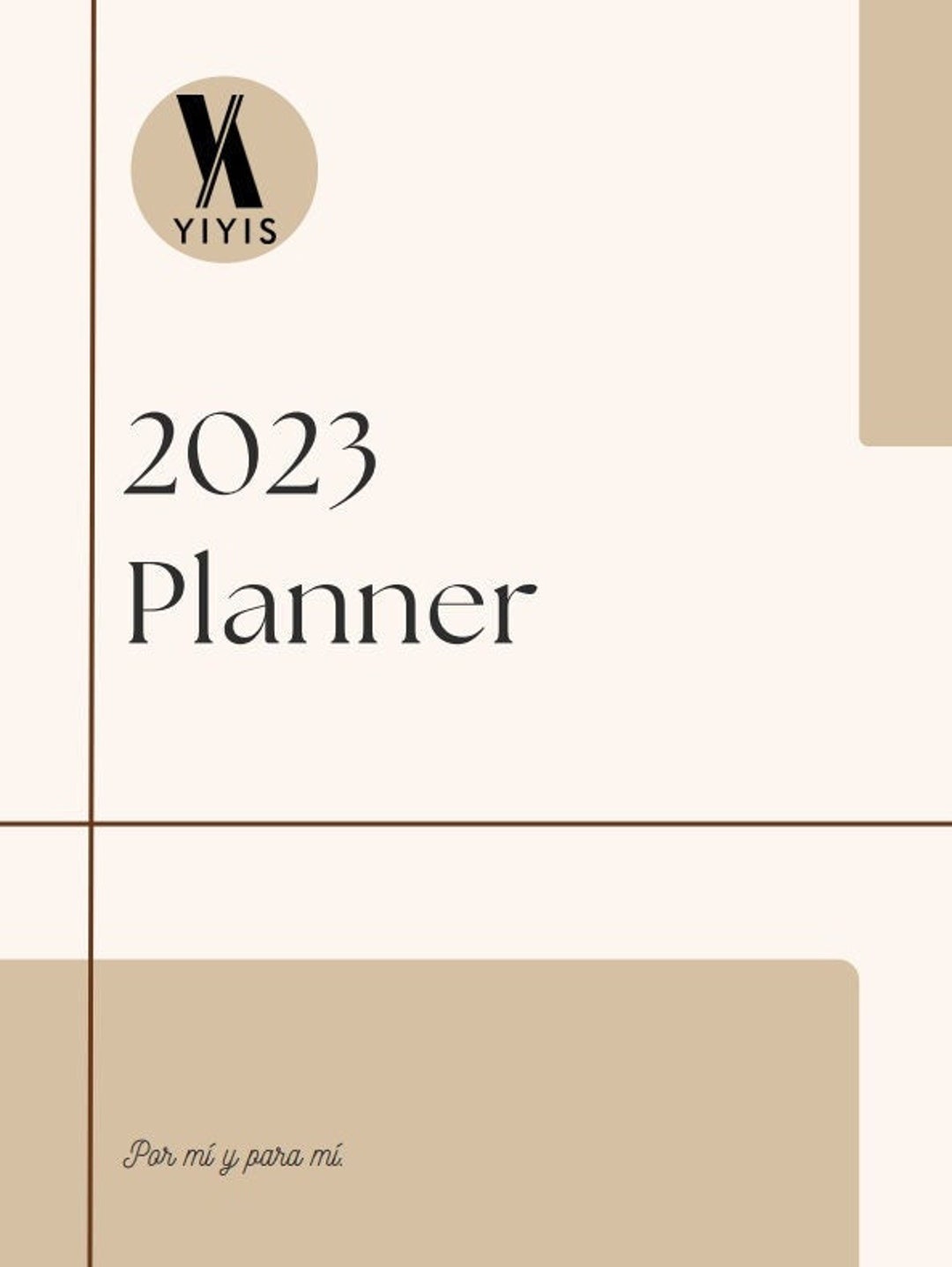 Beige Minimalist Weekly Planner by YIYIS - Etsy