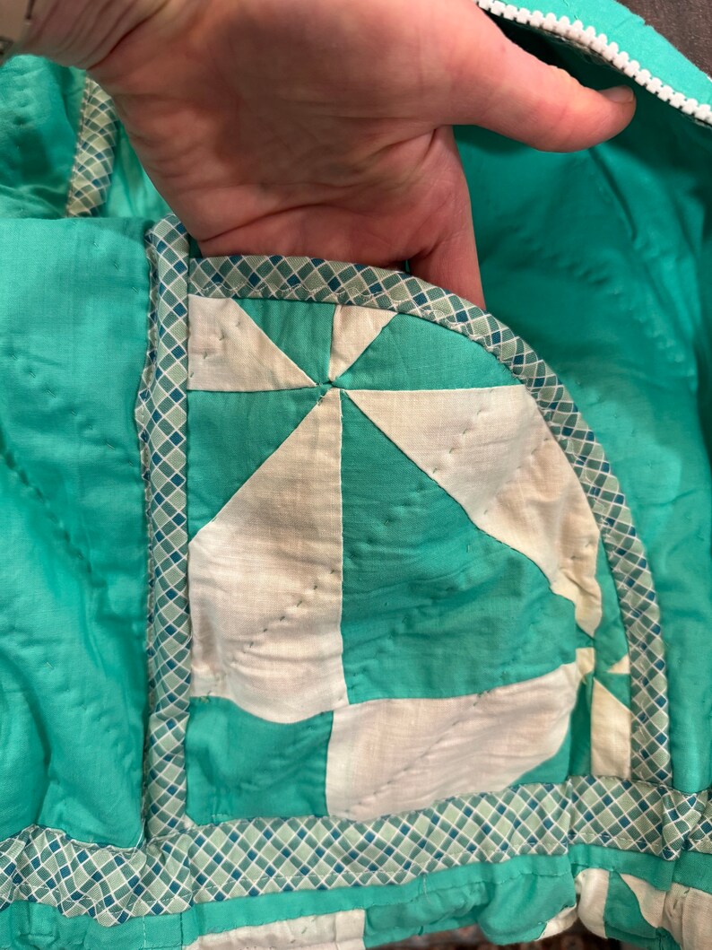 Bomber Jacket Made From a Vintage Hand Stitched Patchwork Quilt - Etsy