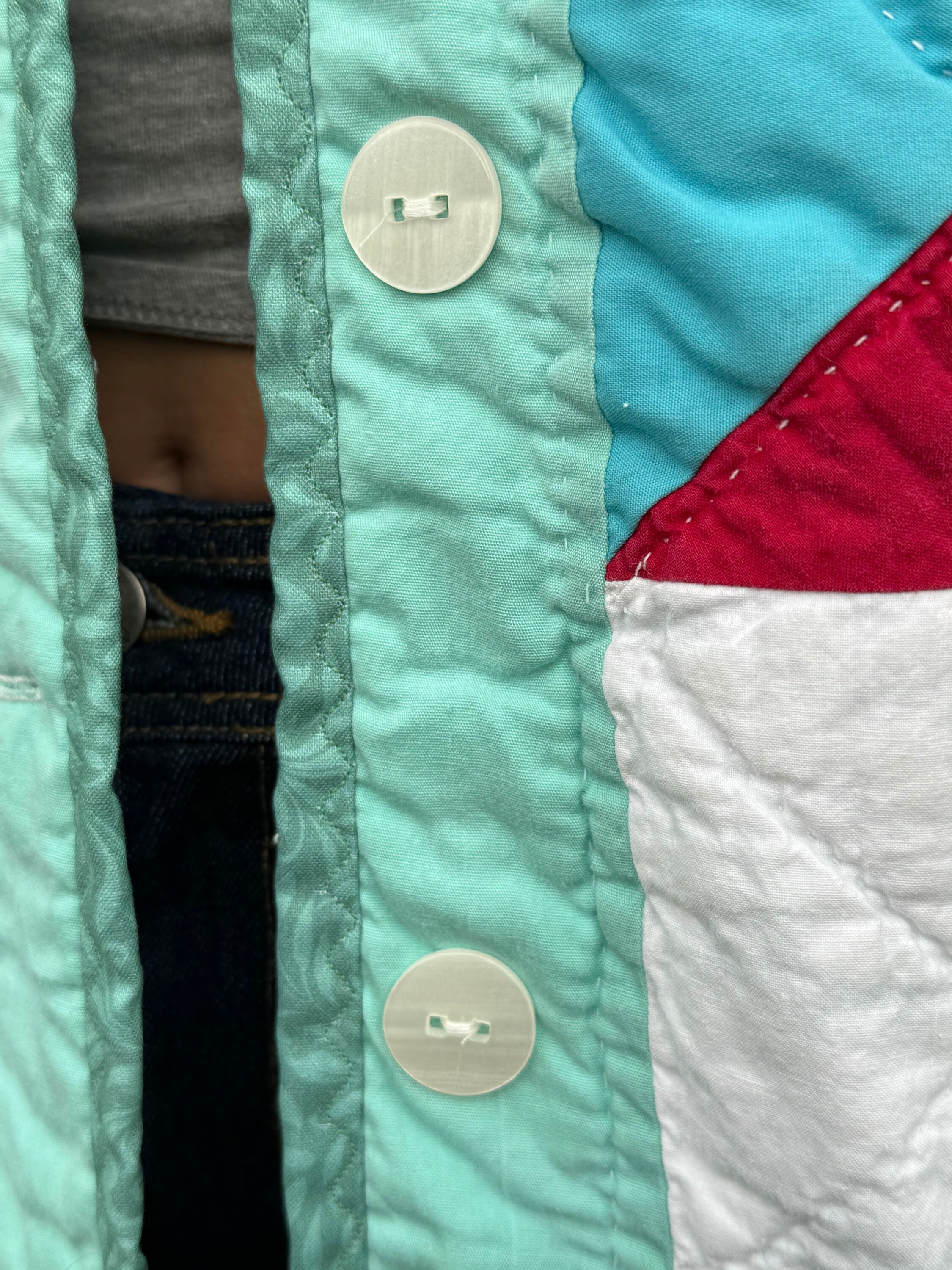 Button up Chore Coat With Buttons/collar Made From a Vintage Hand ...