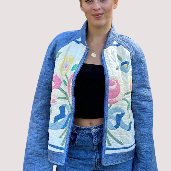 Patchwork Quilt Jacket - Etsy
