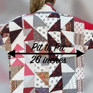 Quilted crazy Quilt Style Patchwork Jacket Made From an Vintage Hand ...