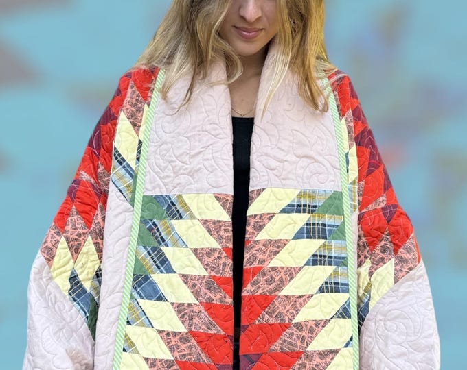 Reversible Quilted Jacket With a “lonestar” Patchwork Pattern in the ...