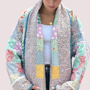 Vintage Quilted Hand Stitched Gingham Patchwork Reversible Jacket - Etsy