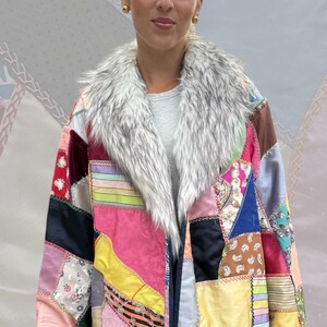 Silks, Satins, and Velvet Patchwork Jacket Made From a Vintage crazy ...