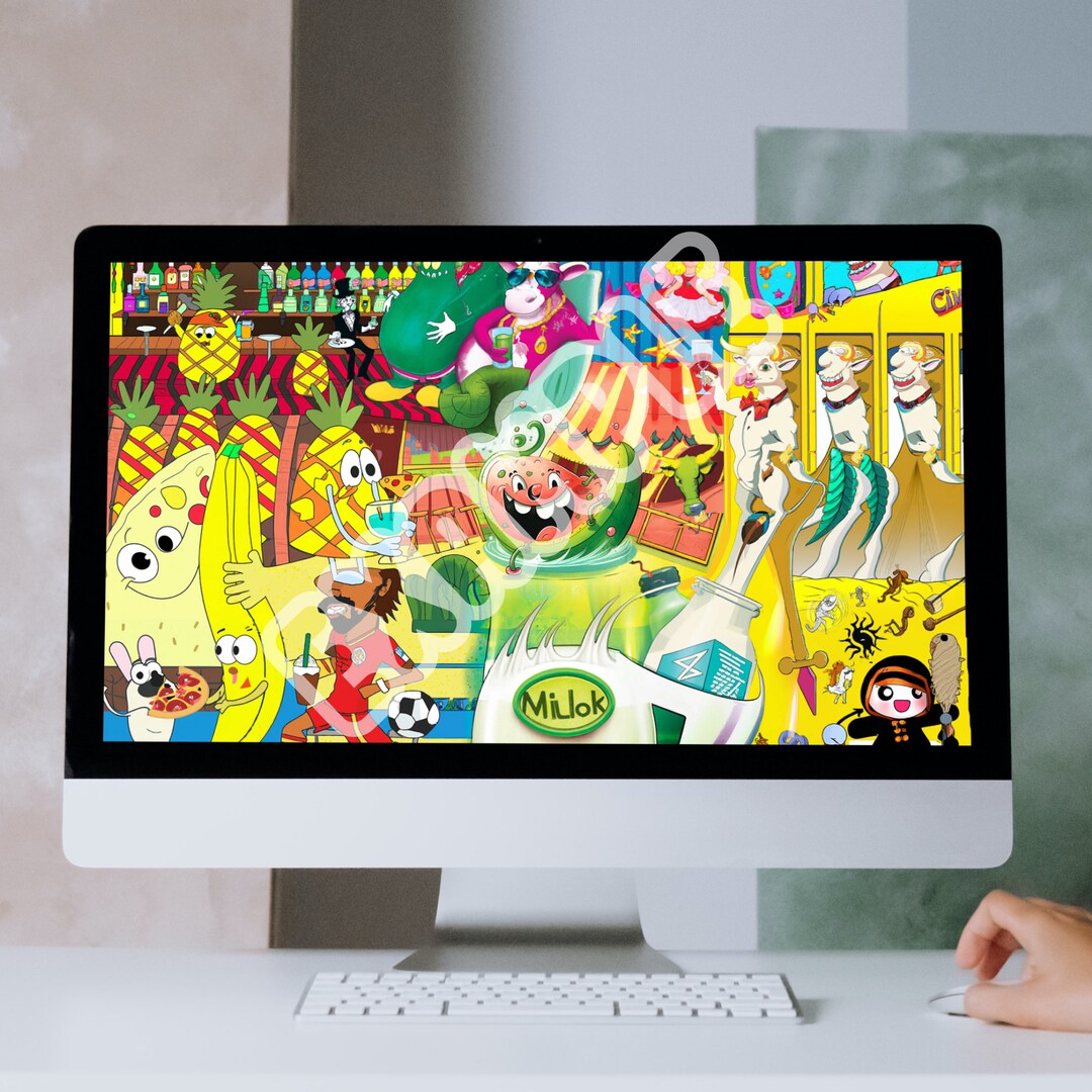 Fun Theme Kids Art Wallpaper Pineapple Background Desktop Background ...