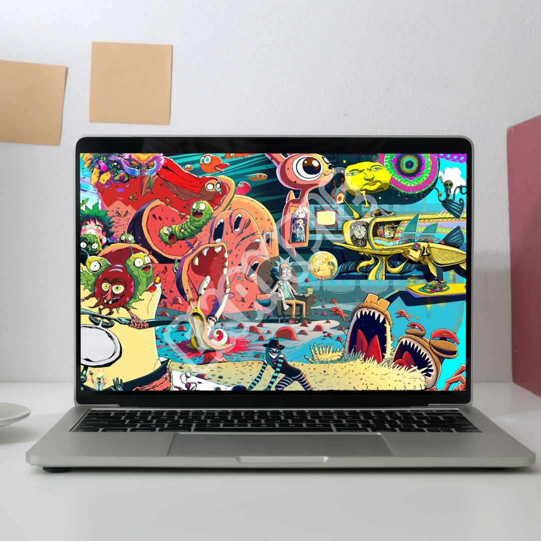 Abstract Art Desktop Background Painted Laptop Wallpaper - Etsy