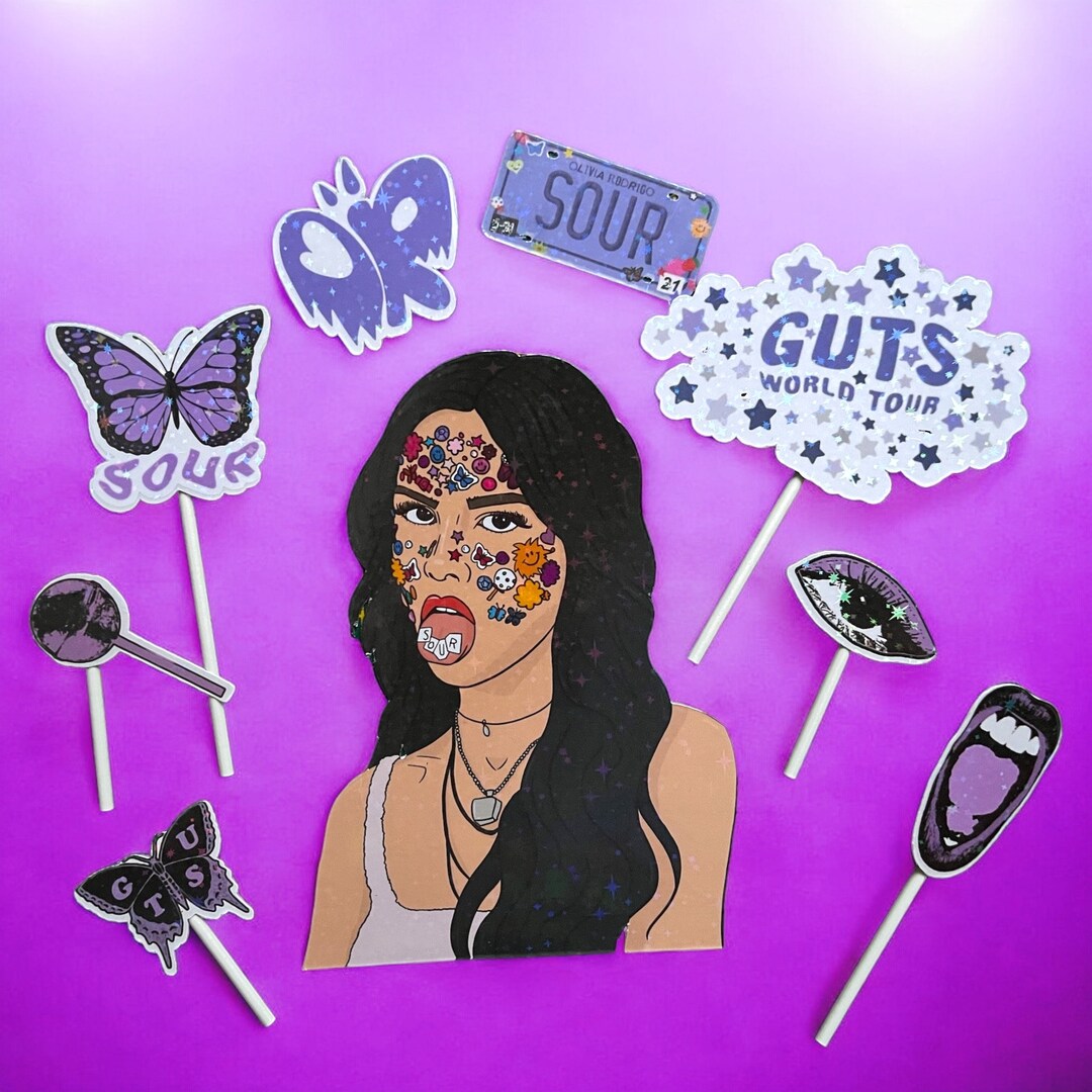 Olivia Rodrigo Themed Birthday Cake Topper Set! - Etsy UK